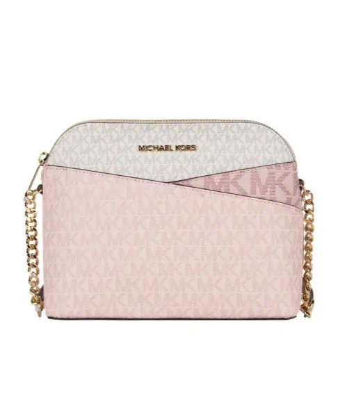 Michael Kors Jet Set Travel Medium Color-block Signature Logo - Pink