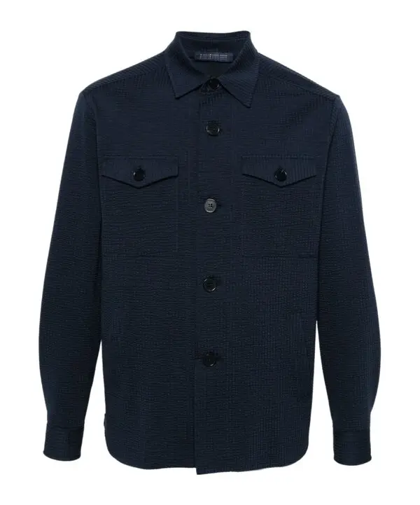Harris Wharf London Textured Buttoned Jacket - Black