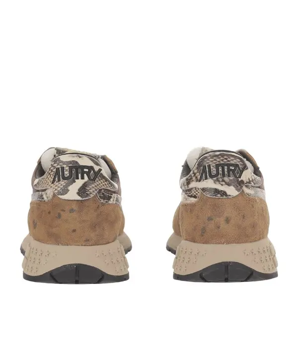 AUTRY Reelwind Low Sneakers With Python-print And Leopard Print