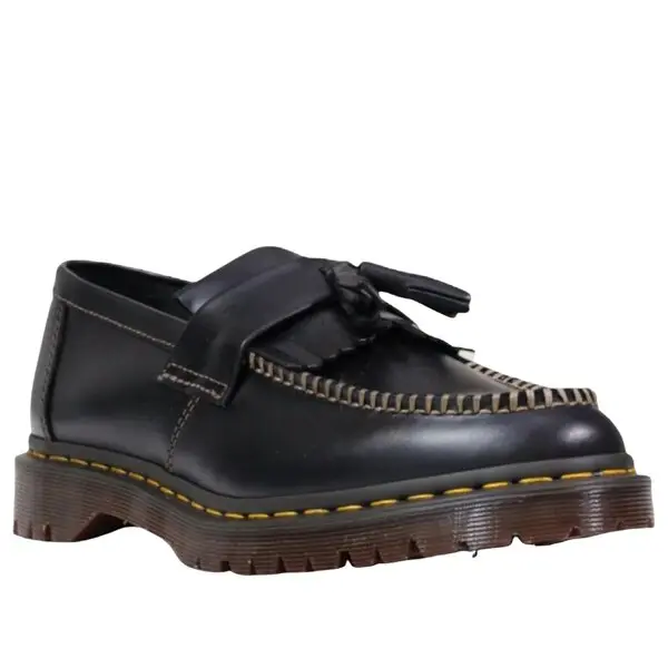 Dr. Martens Adrian Tassel Loafers In Orleans Leather - Black