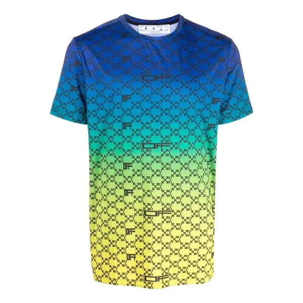 Off-White Gradient Monogram Short Sleeve T-shirt - Multi-color