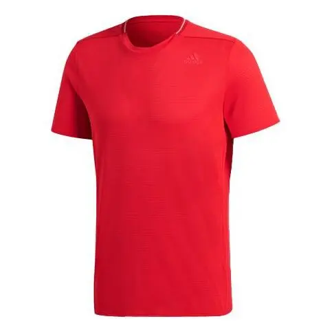 Adidas Short Sleeve Red T-shirt - Light Red