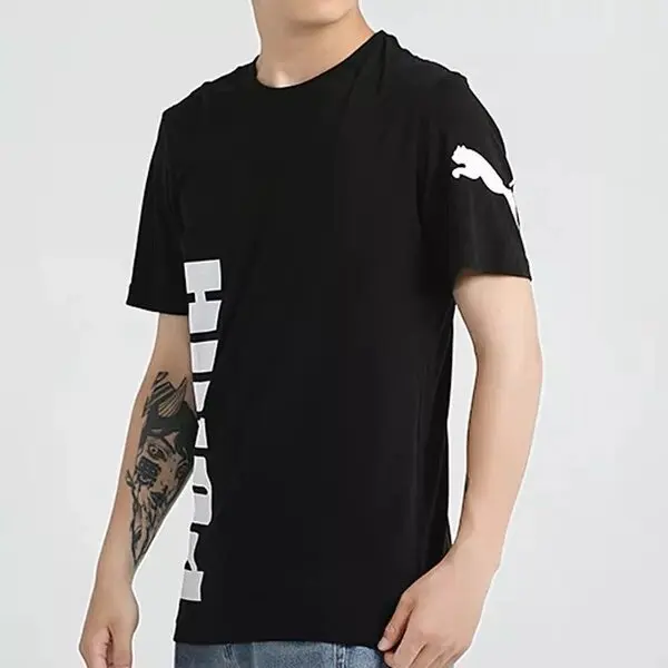 PUMA Casual Sports Round Neck Short Sleeve