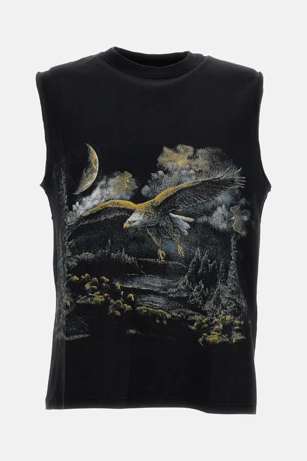 ROA Sleeveless Printed T-shirt - Multicolor