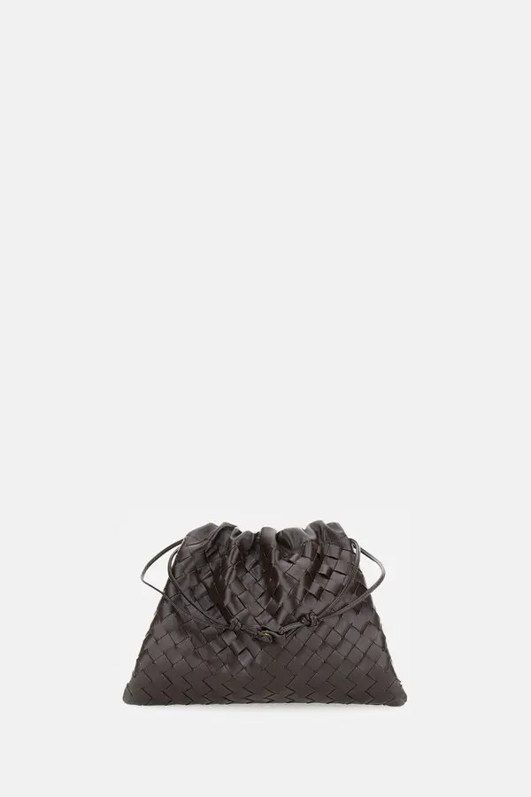 Bottega Veneta Medium Dustbag Clutch In Intrecciato Leather
