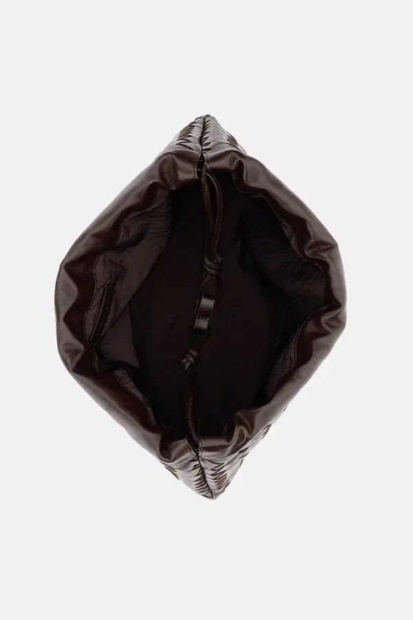Bottega Veneta Medium Dustbag Clutch In Intrecciato Leather