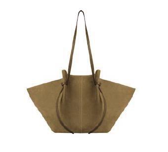 Yuzefi Large Mochi Bag In Suede - Multicolor