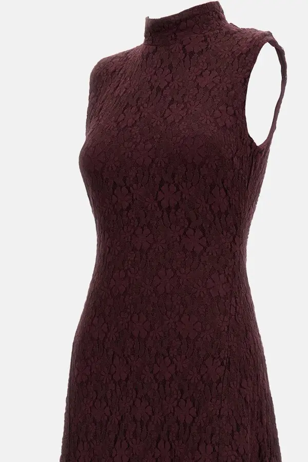ROTATE BY BIRGER CHRISTENSEN Sleeveless High Neck Maxi Dress - Multicolor