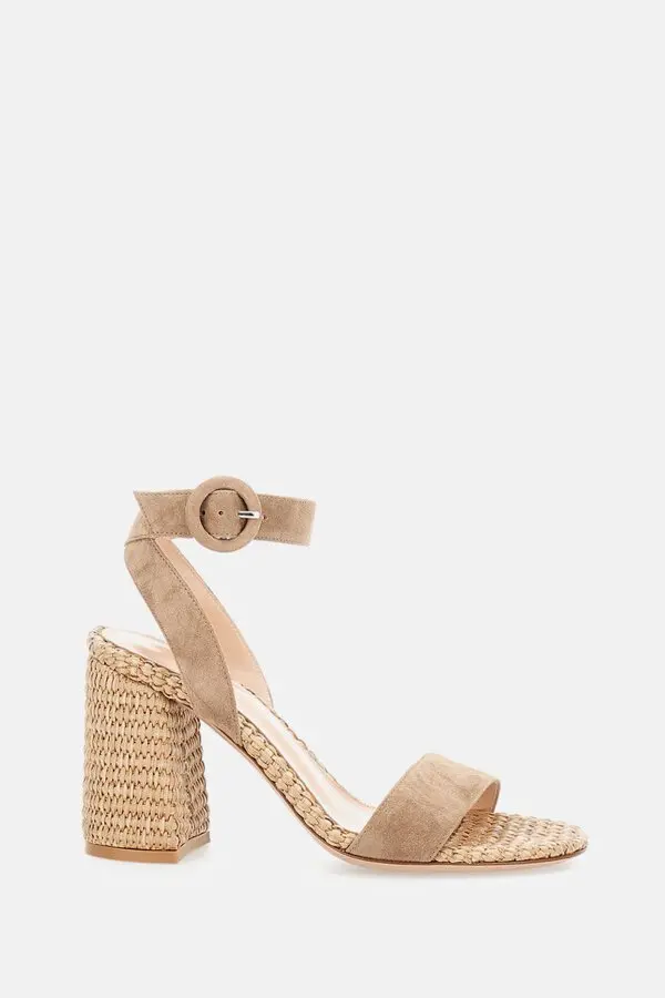 GIANVITO ROSSI Luana Suede Sandals - Multicolor