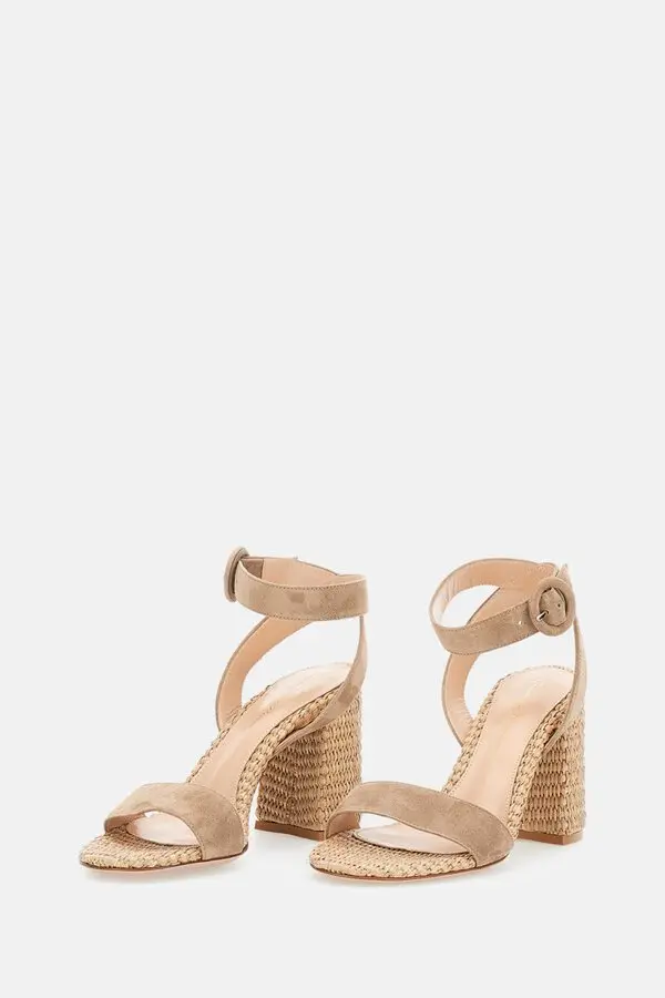GIANVITO ROSSI Luana Suede Sandals - Multicolor