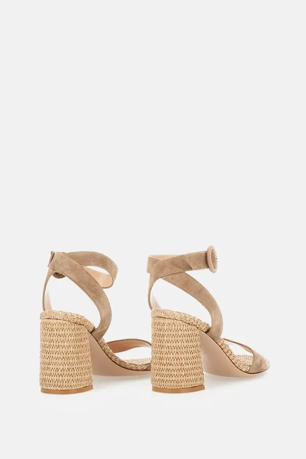 GIANVITO ROSSI Luana Suede Sandals - Multicolor
