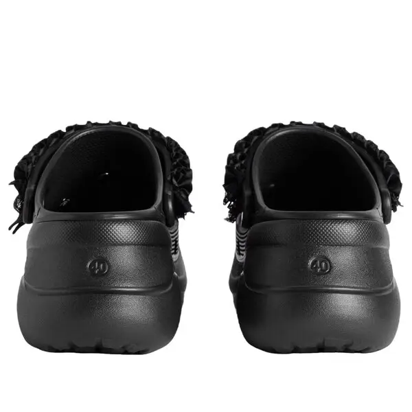 Balenciaga X Crocs Embellished Mule Clogs