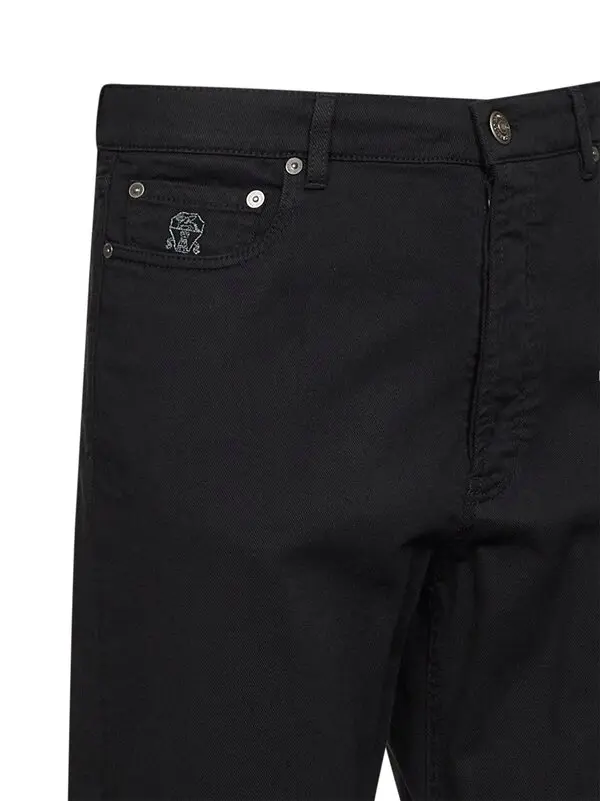 Brunello Cucinelli Garment-dyed Lightweight Comfort Denim Jeans - Multicolor