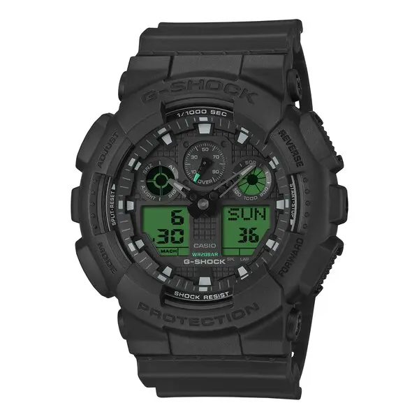 Casio G-shock Analog-digital Watch - Black/electro Green