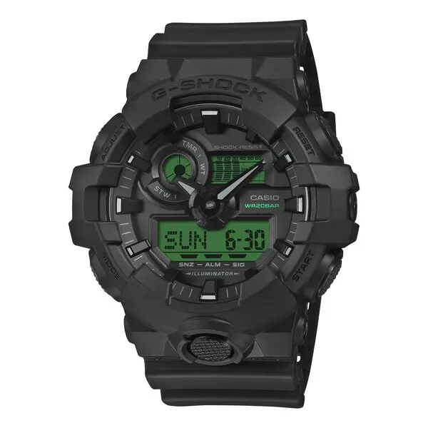 Casio G-shock Analog-digital Watch - Black/green