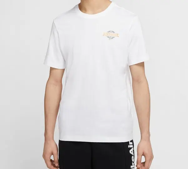 Nike Jdi Back Map National Flag Printing Short Sleeve T-shirt