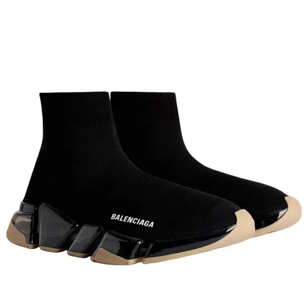 Balenciaga Speed 2.0 Sock Sneakers - Black/beige