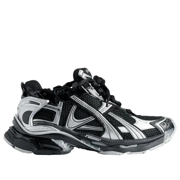 Balenciaga Runner Sneakers - Black/silver