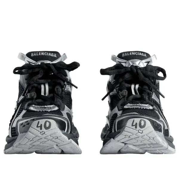 Balenciaga Runner Sneakers - Black/silver
