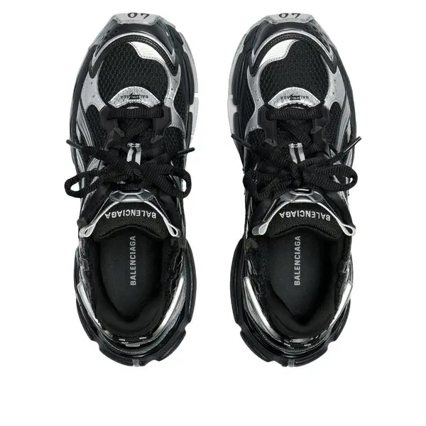 Balenciaga Runner Sneakers - Black/silver