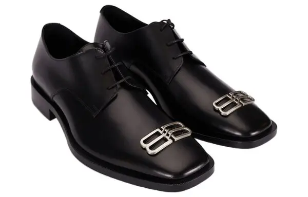 Balenciaga Rim Derby Leather Shoes
