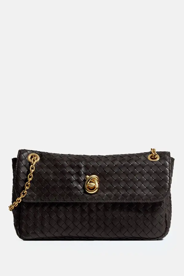 Bottega Veneta Madison Intrecciato Leather Shoulder Bag - Multicolor