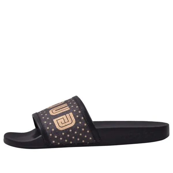 Gucci Guccy Slide 'black Gold - Black/gold/black