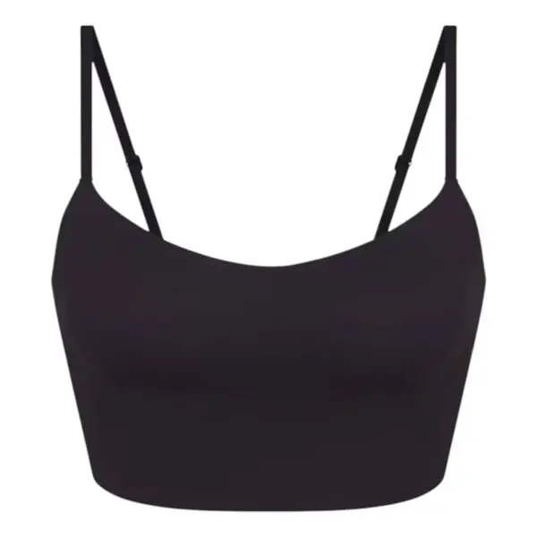 Nike X Skims Matte Cami Longline Bra - Obsidian
