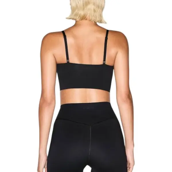 Nike X Skims Matte Cami Longline Bra - Obsidian