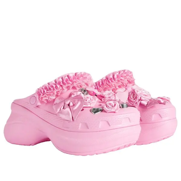Balenciaga X Crocs Embellished Mule Clogs