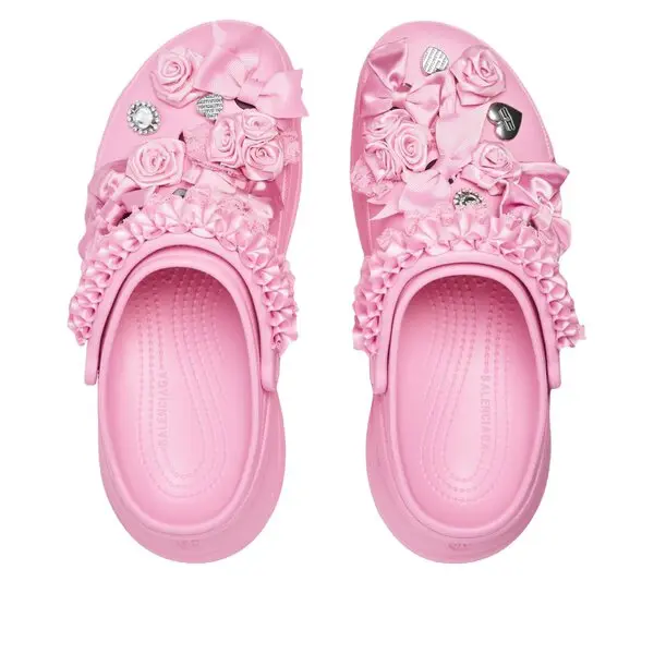 Balenciaga X Crocs Embellished Mule Clogs