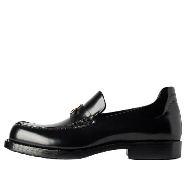 Balenciaga Leather Loafers - Black