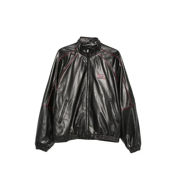 Balenciaga Jackets Leather Jackets - Black