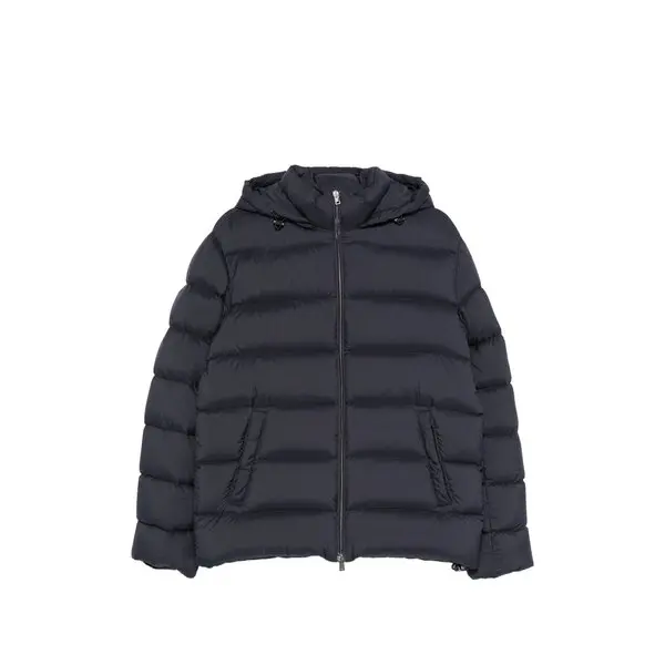 Herno Padded Down Jacket With Drawstring Hood - Blue