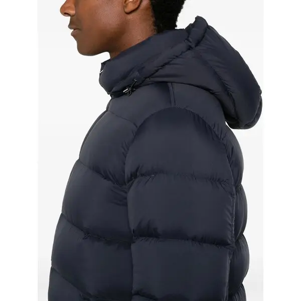 Herno Padded Down Jacket With Drawstring Hood - Blue