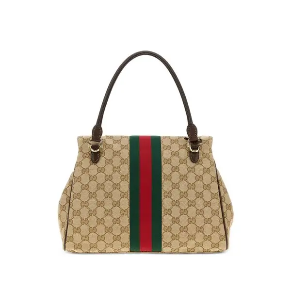 Gucci Monogram Canvas Tote Bag With Horsebit Detail