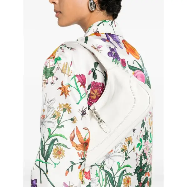 Gucci White Leather Shoulder Bag
