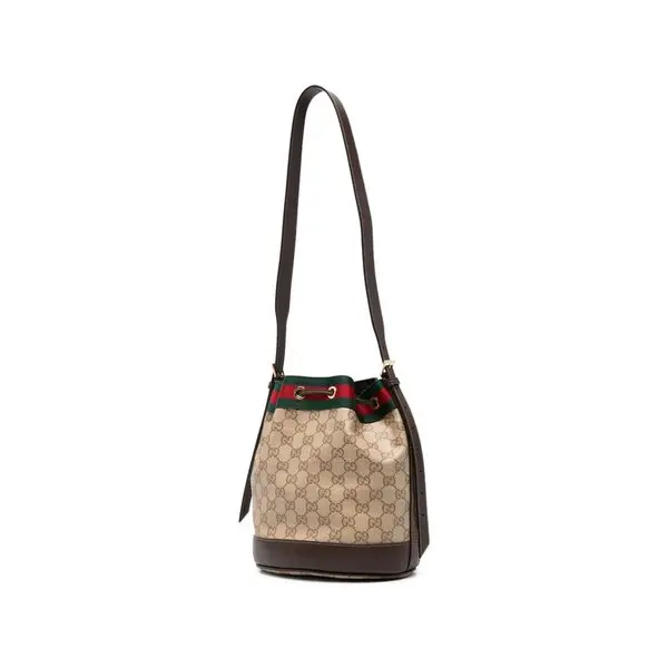 Gucci Monogram Bucket Bag - Cream