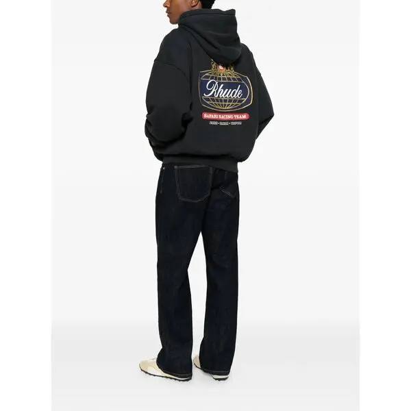 Rhude Cotton Graphic Print Hoodie