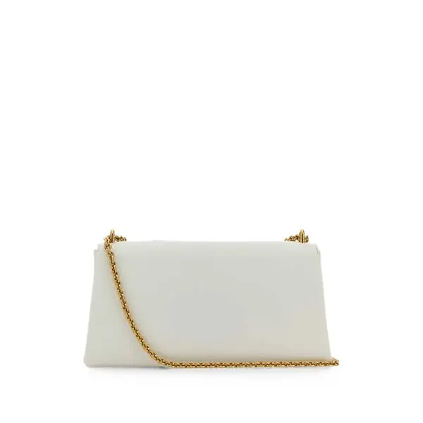 Gucci Leather Dionysus Shoulder Bag With Tiger-head Plaque - White