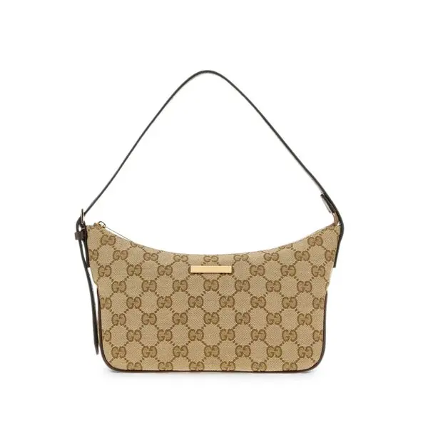 Gucci Gg Supreme Canvas Shoulder Bag - Cream