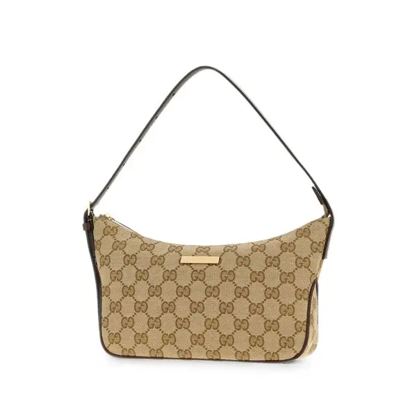 Gucci Gg Supreme Canvas Shoulder Bag - Cream