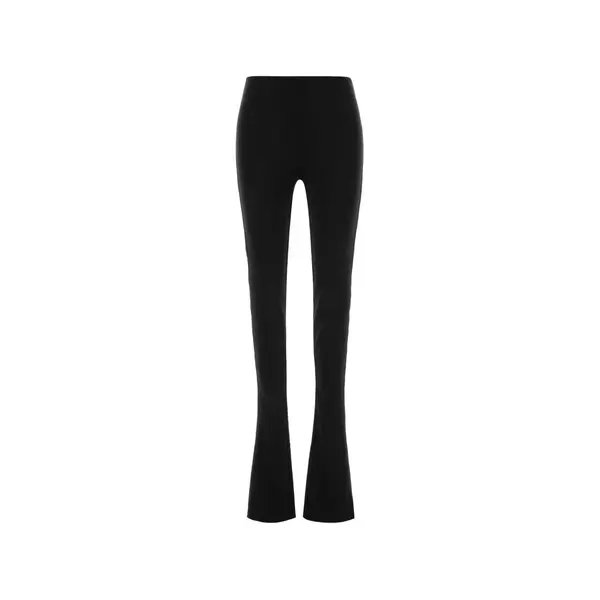 Gucci Crepe Flared Hem Trousers - Black