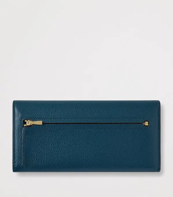 Mulberry Leather Continental Wallet - Blue