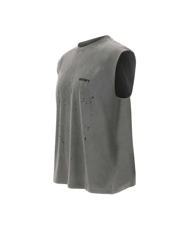 Satisfy Mothtech Distressed Sleeveless T-shirt