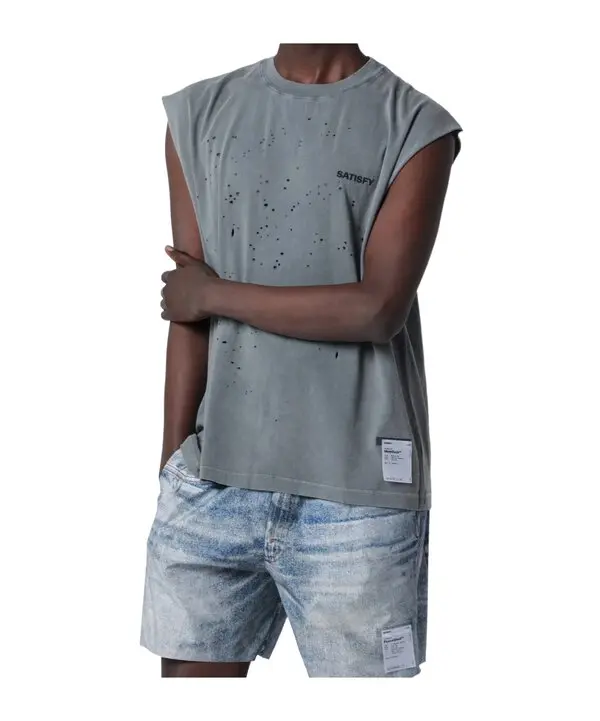Satisfy Mothtech Distressed Sleeveless T-shirt
