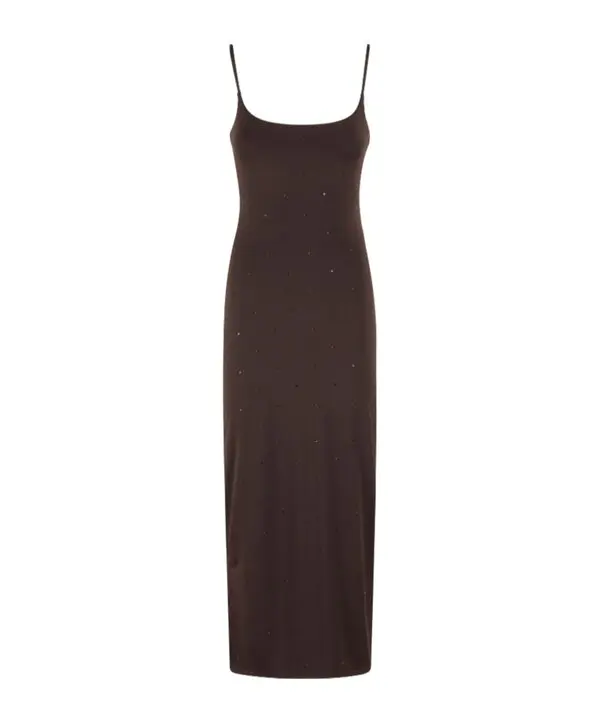 MC2 SAINT BARTH Spaghetti Strap Rhinestone Dress