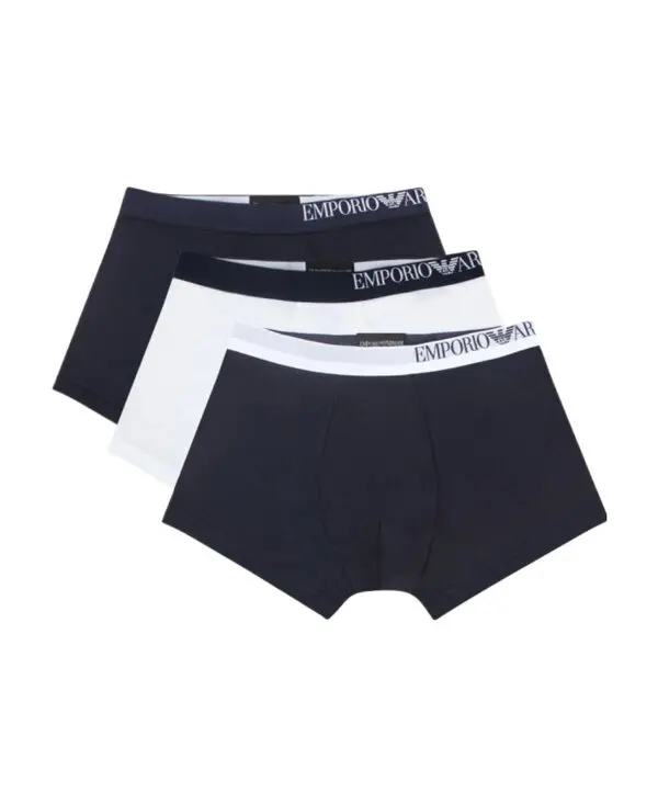 Emporio Armani Logo Boxer Three-piece Pack - Black
