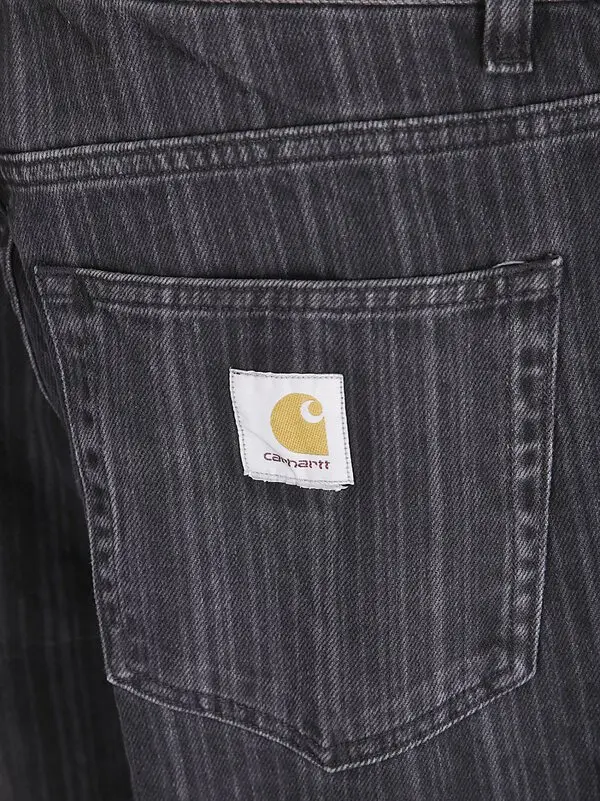 Carhartt Work In Progress Pinstriped Denim Shorts