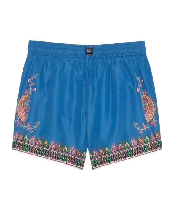 Etro Paisley Print Swim Shorts